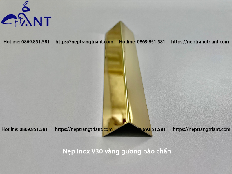 Nẹp inox V30 mm - Nẹp inox ANT